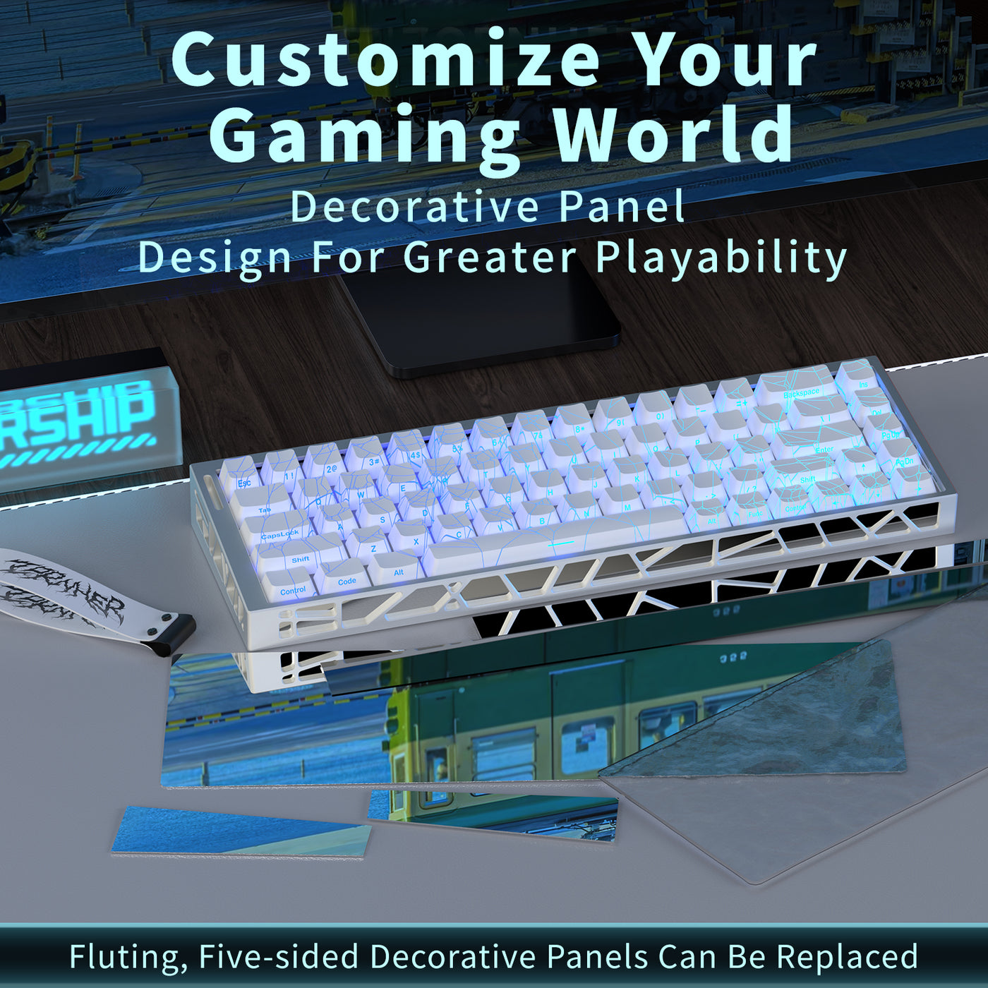 ZH68-HE Hall Effect 65% Mechanical Keyboard Full RGB，Perfect for compe