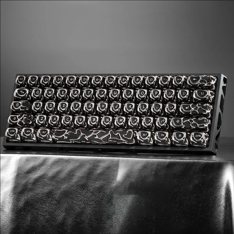 ZH68-HE Hall Effect 65% Mechanical Keyboard ，White Spiderweb Keycap，Fu